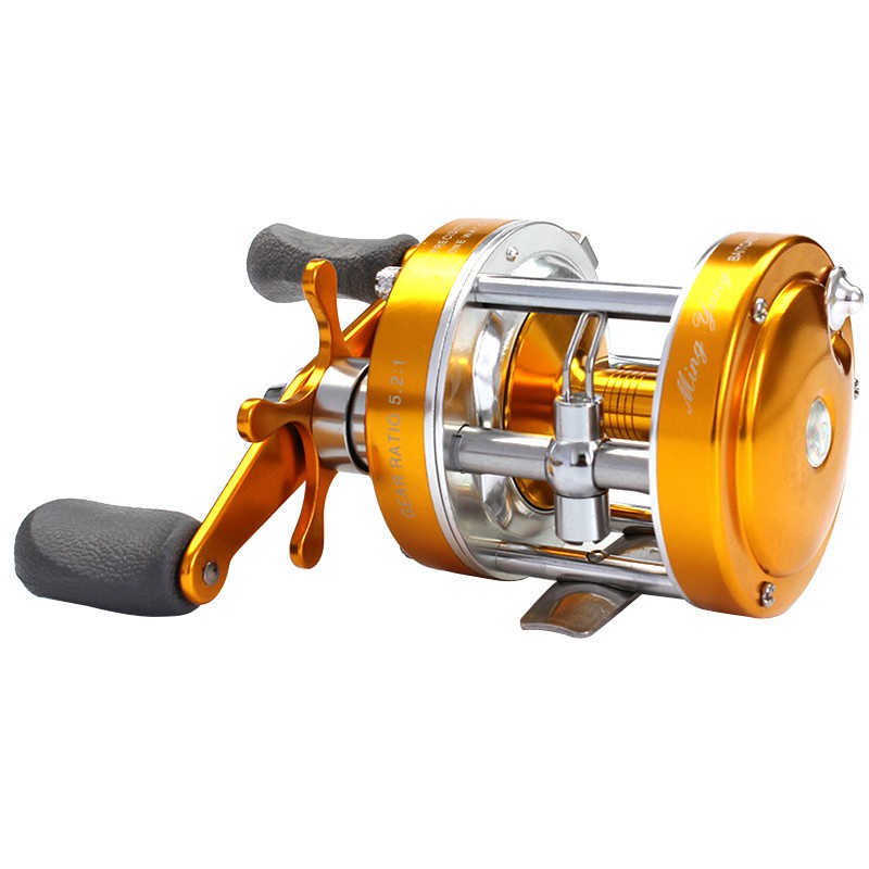 Full Metal Drum Fishing Reel Centrifugal Dual Braking System 40 5.21 ...