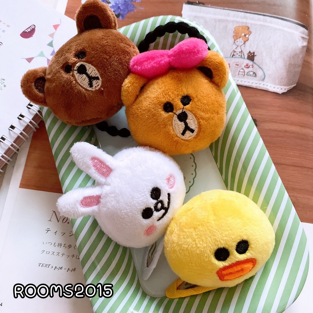 Kanahei Line friends ยางมัดผม ยางรัดผม หัวตุ๊กตา น่ารัก - kajookkajik ...