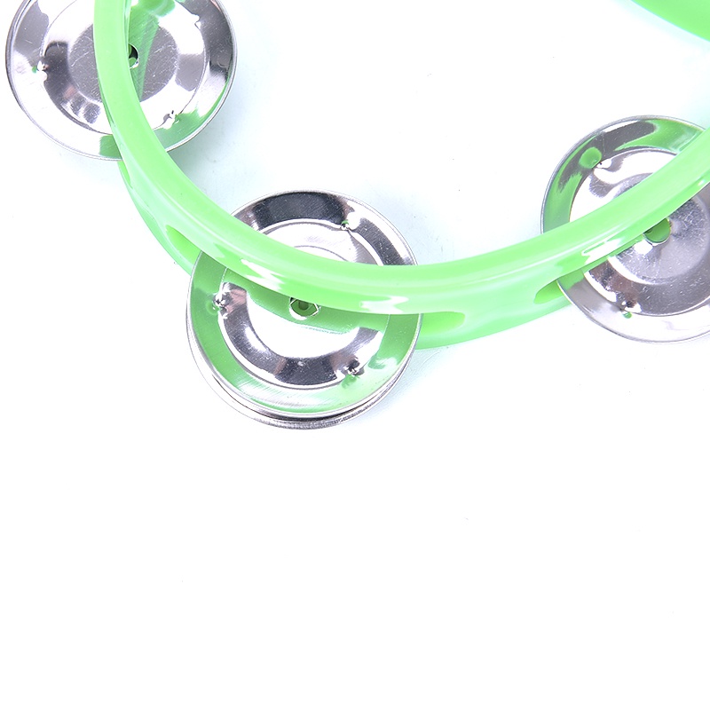 1pcs musical instrument hand holding tambourine four bell ring rattle ...