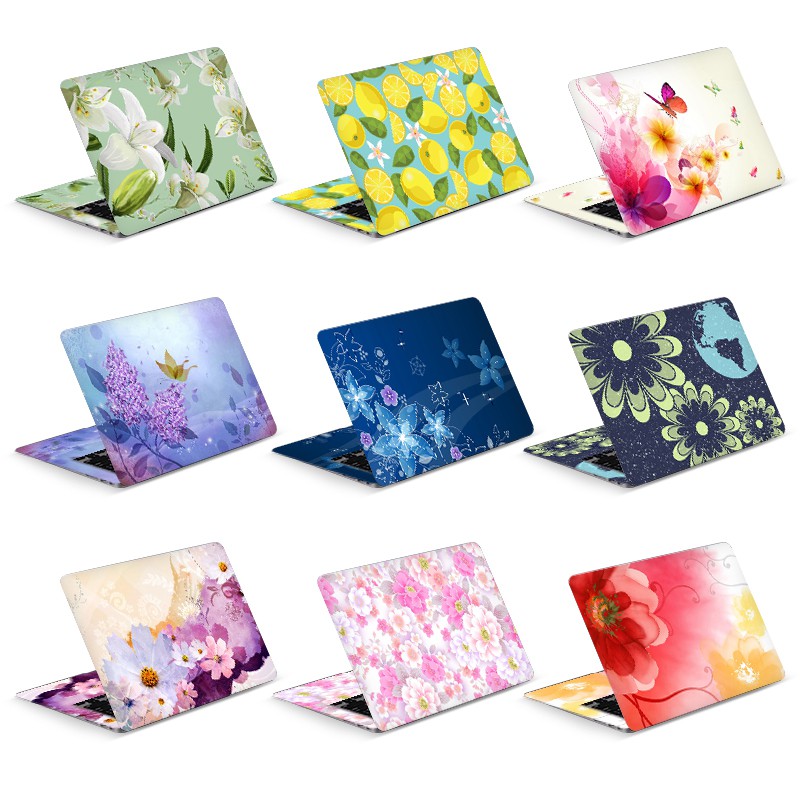 ღღDIY Maple Leaves Laptop Sticker Laptop Skin Art Decal 12/13/14/15/17 ...