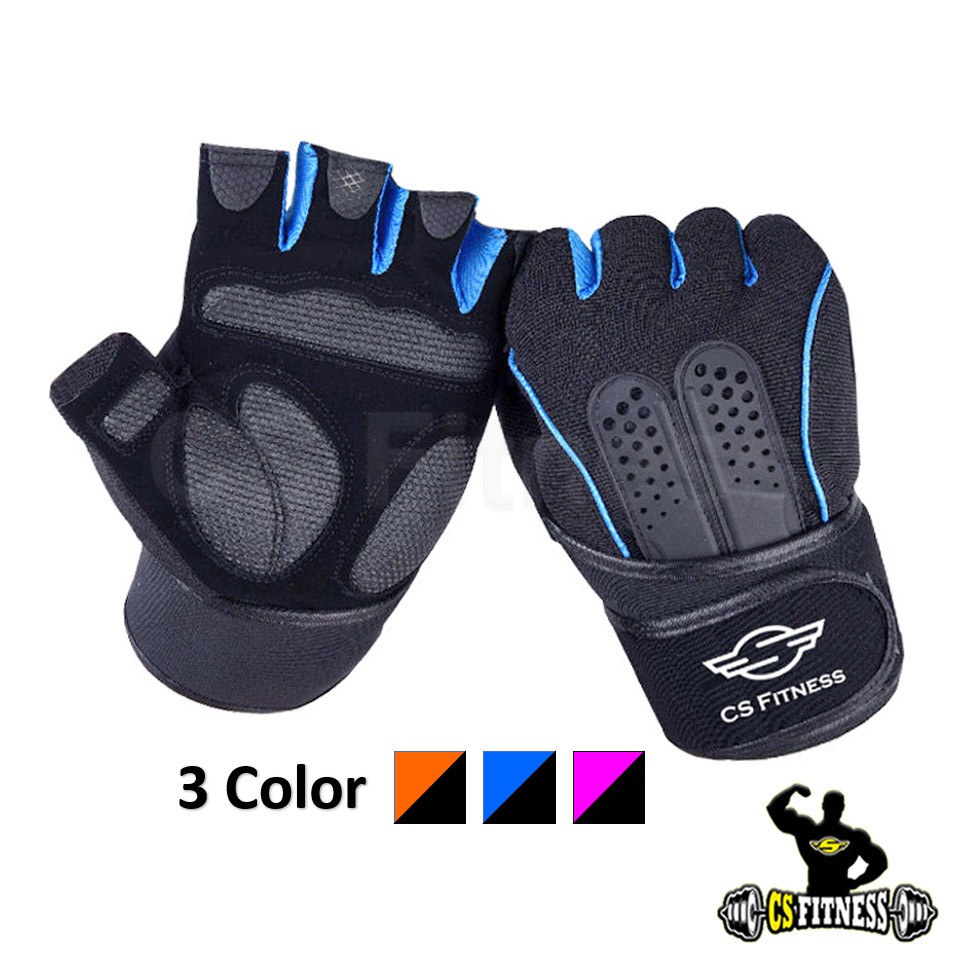 ถุงมือฟิตเนส ถุงมือยกน้ำหนัก CS-01 - csfitness - ThaiPick