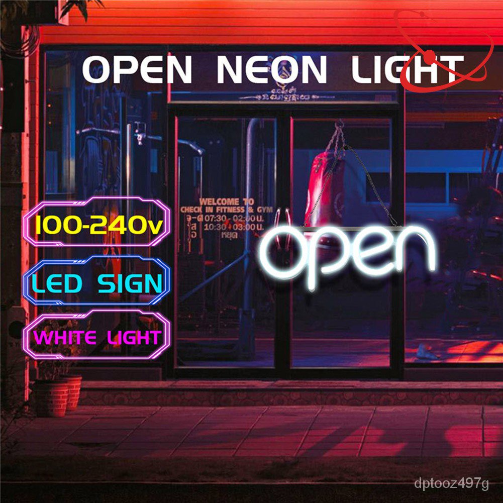 wellcool2021LED Neon OPEN Sign Light for Business Bar Club KTV Wall ...