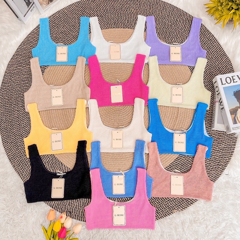 Mini bra beach️ เสื้อกล้ามบราน่ารักๆสายทะเลห้ามพลาดผ้าหนา2ชั้น - npasop ...