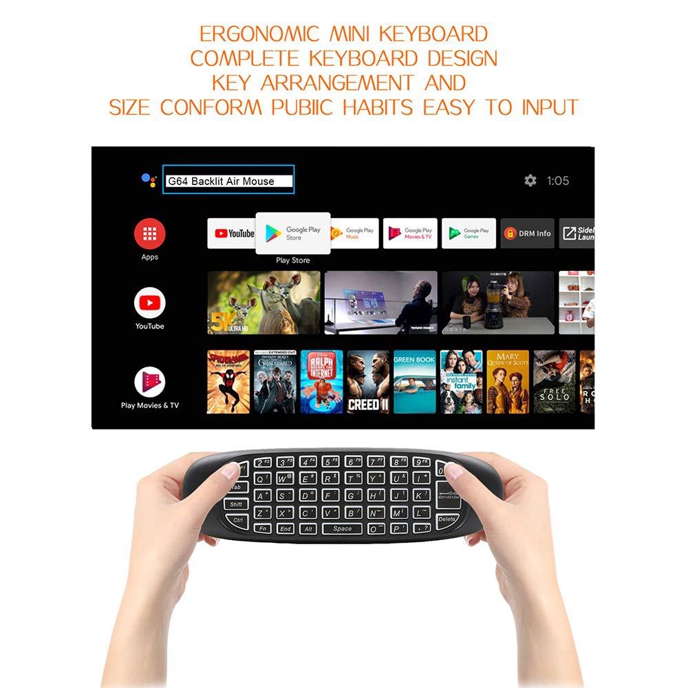 Air WIFI Fly Keyboard แป้นพิมพ์ Mouse Wireless Rechargeable Backlit ...