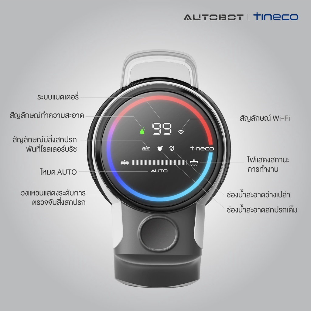 AUTOBOT เครื่องล้างพื้น ดูดฝุ่นไร้สาย ดูดน้ำ ขัดถู ขจัดคราบสกปรกและฝุ่น ...