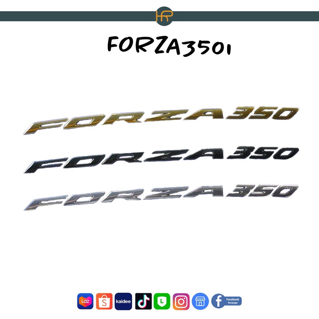 โปรโมชั่น สติ๊กเกอร๋ FORZA 350 โลโก้ forza 350 ขอ350 แท้ สติ๊กเกอร์ติด ...