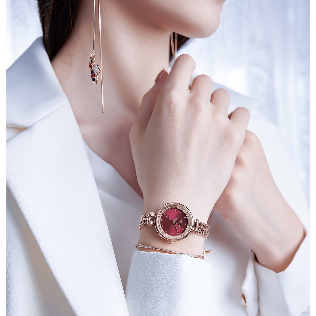 Julius รุ่น Ja-1285 นาฬิกาข้อมือผู้หญิง แบรนด์เกาหลีของแท้นำเข้า ประกัน ...