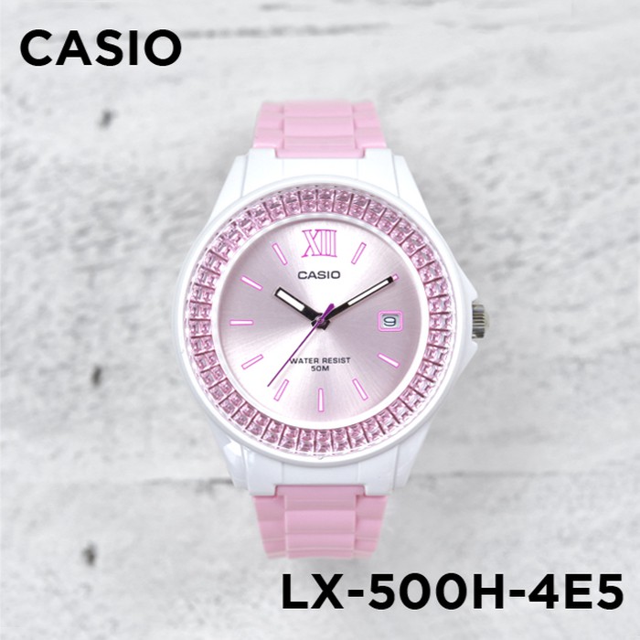 แท้ 100 % Casio ชมพู สุดฮิต LX-500H LX-500H-4E Series ประกัน 1 ปี ...