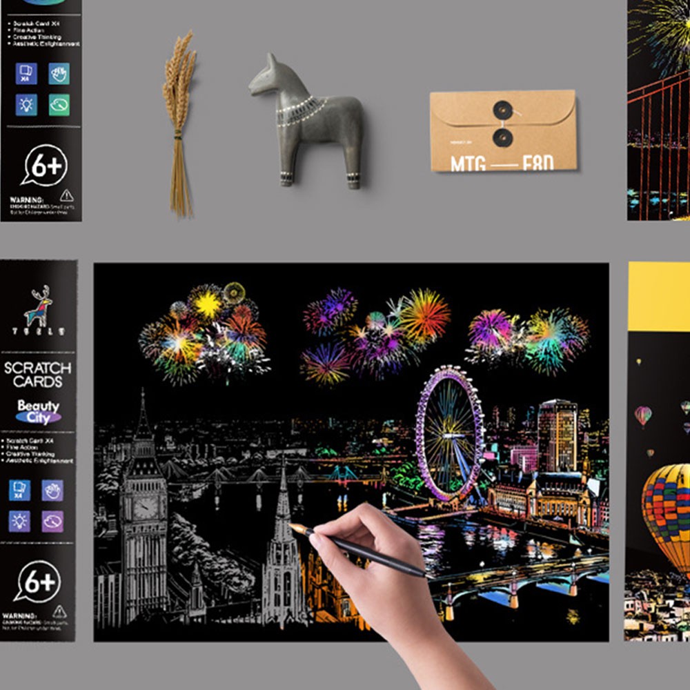 Art Painting Paper Magic Scratch Art Painting Paper Magic Scratch Paper ...