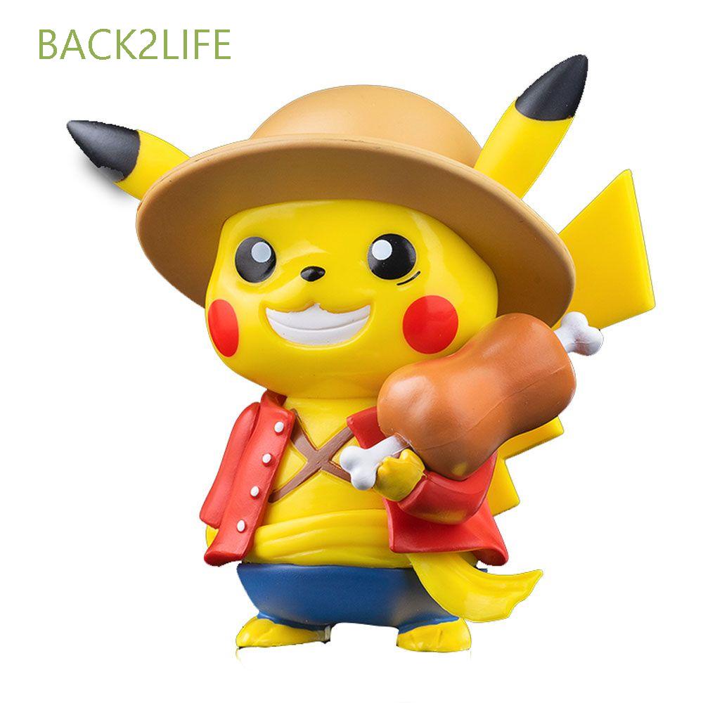 Back2Life โมเดลฟิกเกอร์การ์ตูน Pikachu Luffy Pikachu ขนาดเล็กของเล่น ...