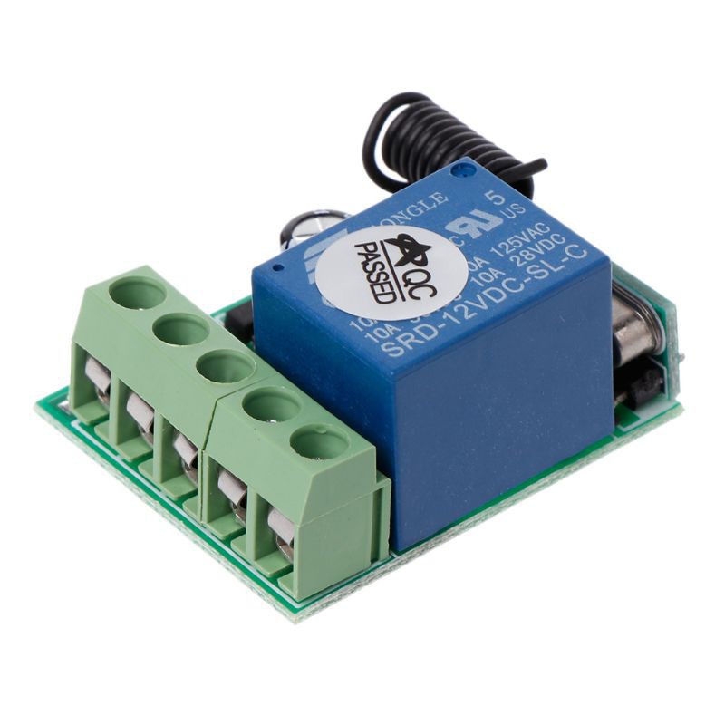 Remote Control Wireless Switch 12V 315MHz 1CH Relay Receiver Module RF ...
