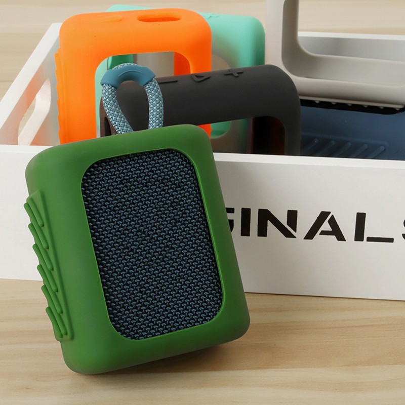 LIDU Portable Silicone Case Protective Cover Speaker Case for JBL GO 3 ...
