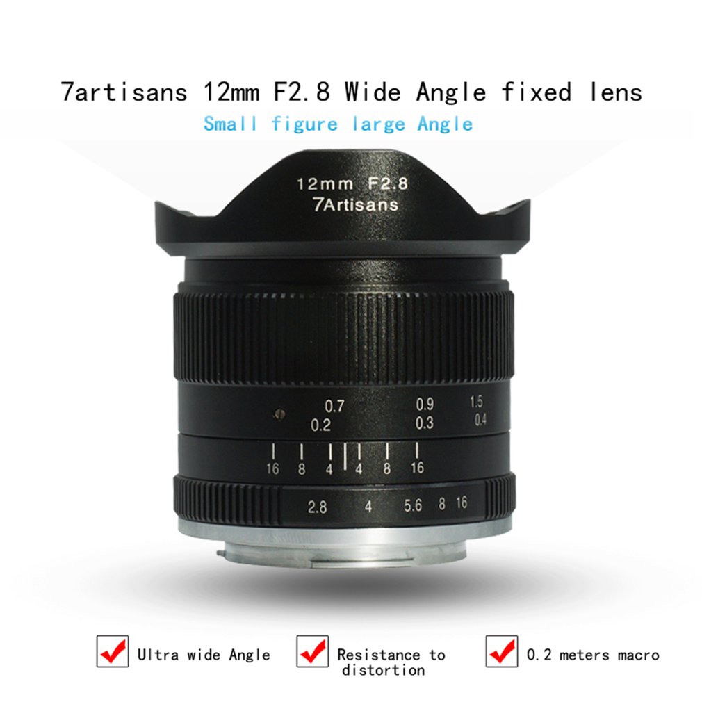 7 artisans 12mm F2.8 Prime Lens to All Single Series for SONY for Fuji ...