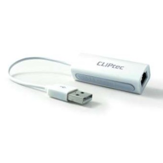 CLiPtec OCB480-00 USB 2.0 HIGH SPEED ETHERNET ADAPTOR (WHITE) (เกรดB ...