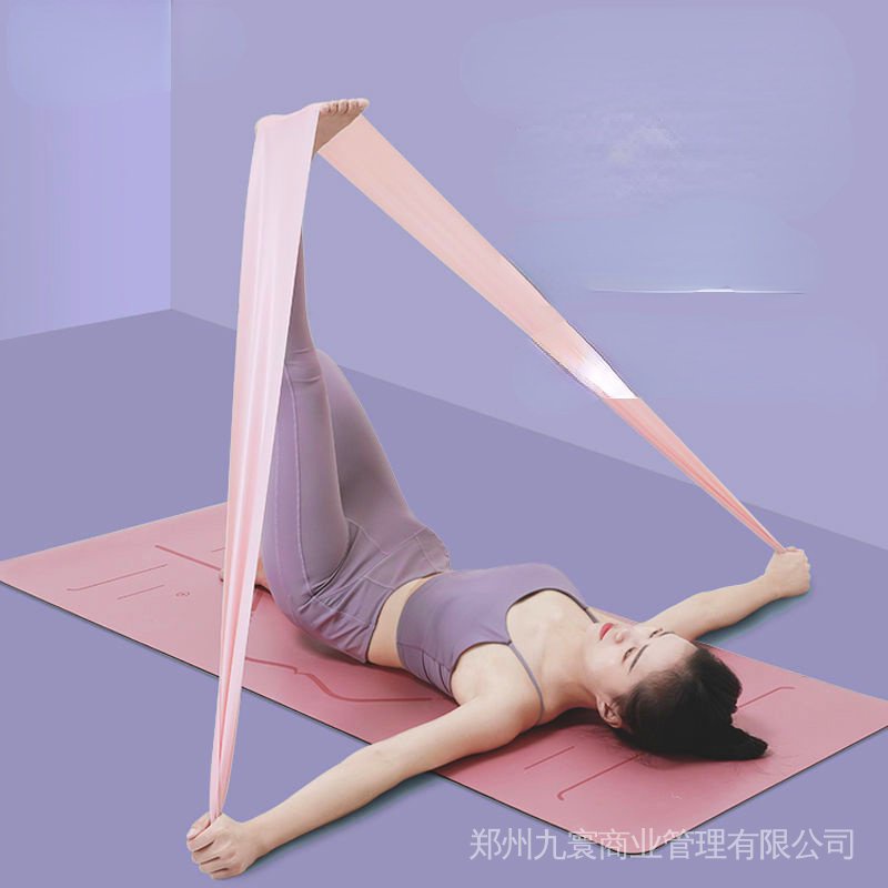 Yoga Tension Strap Resistance Band Mens and Womens Fitness Curved Arm ...