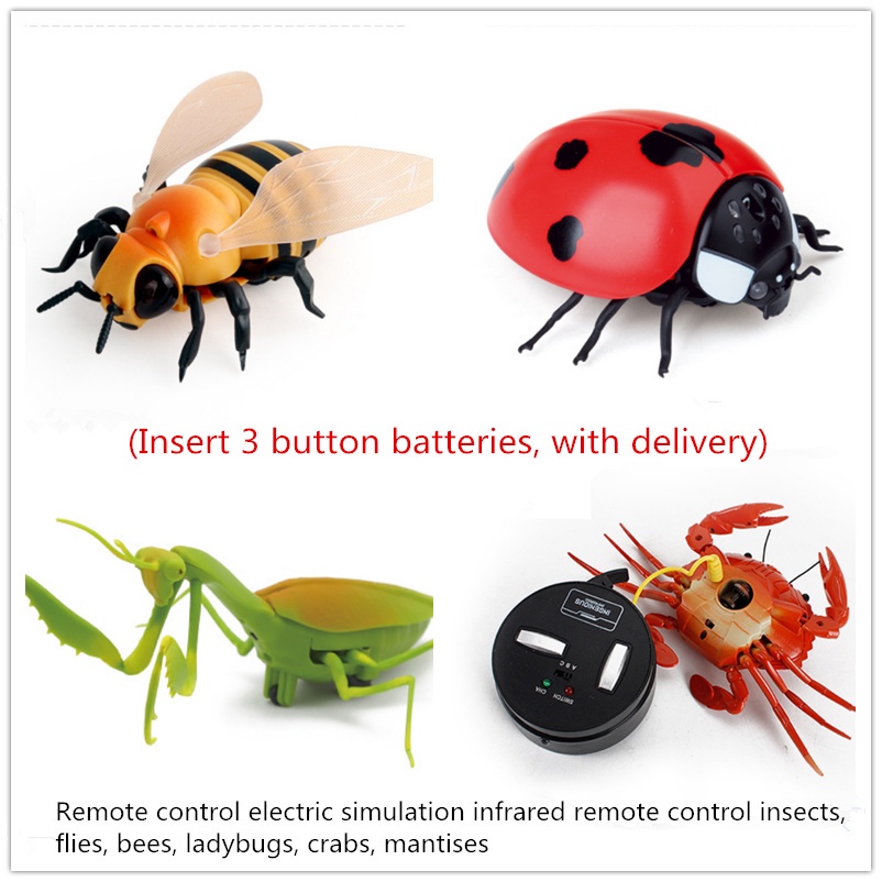 Remote control electronic simulation infrared insects, flies, bees ...