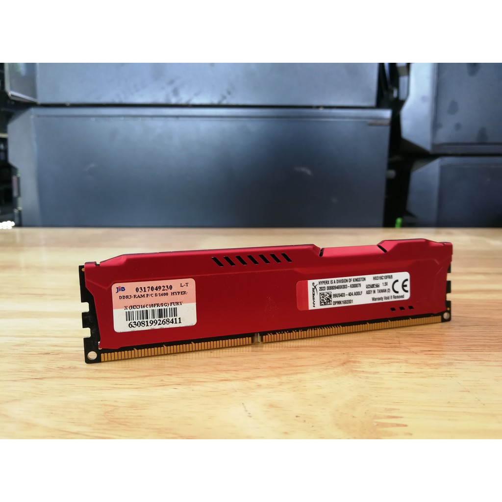 RAM DDR3 8GB 1600 KINGSTON HYPERX FURY ประกัน LT.ตลอดอายุการใช้งาน ...