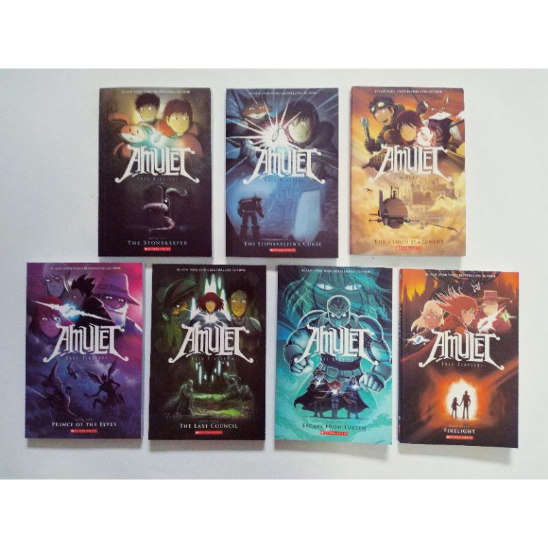 Amulet 7 เล่ม การ์ตูนภาษาอังกฤษสำหรับเด็ก seven books collection ...