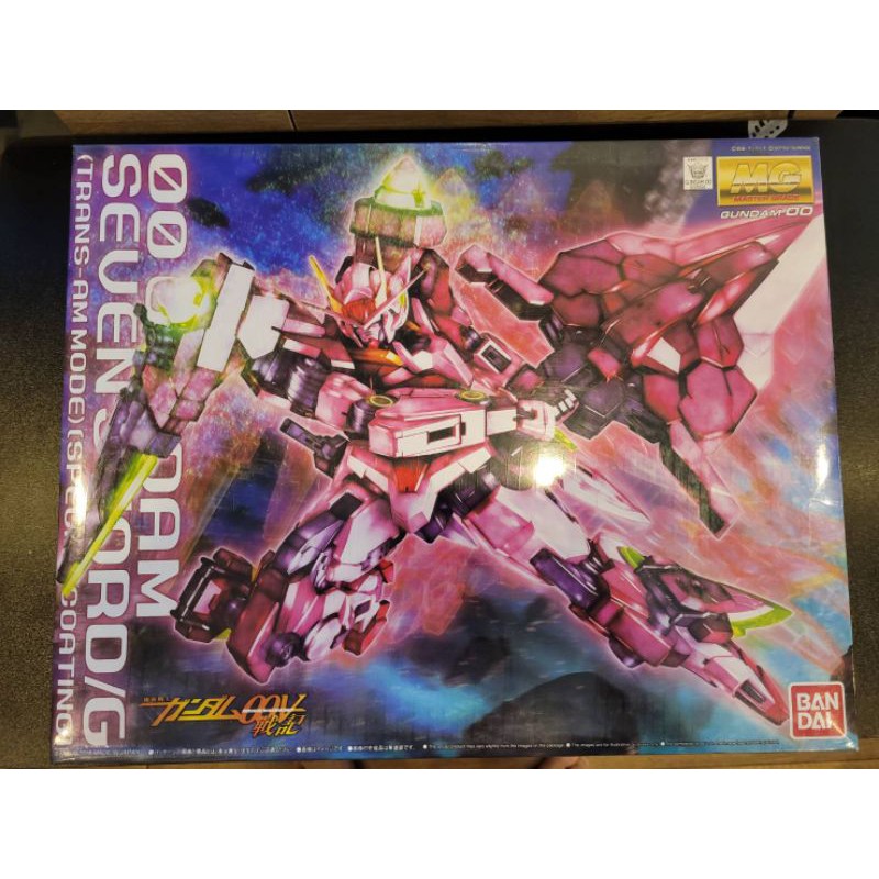 New Bandai MG OO Gundam Seven Sword/G (Trans-am Mode) (Plastic Model ...