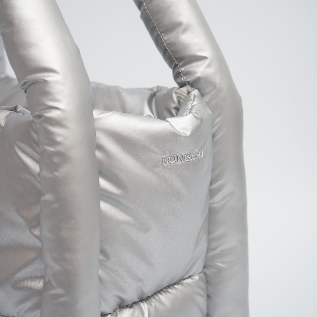 LONGLAI BLOWEE TOTE BAG - SILVER - longlaileather - ThaiPick