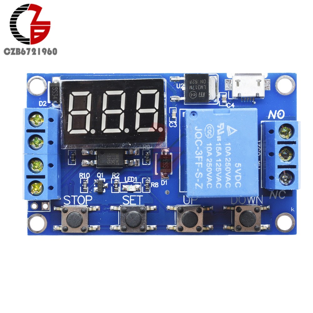 DC 6-30V 5V 6V 9V 12V 24V Support Micro USB LED Display Automation ...