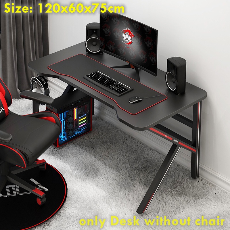 120x60x75cm K Game Table White Computer Table Household Simple Desktop ...