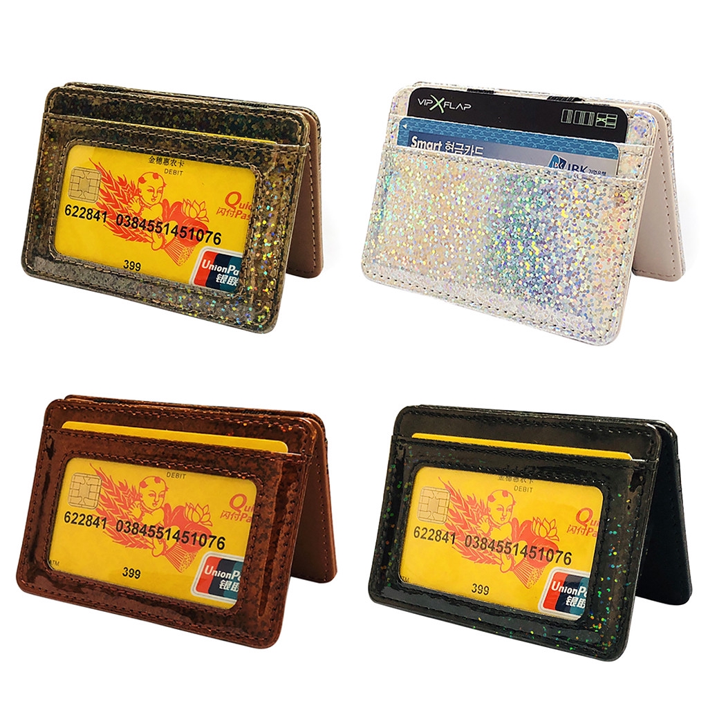 COD Women Men Multi-Card Card Holder Wallet Frosted Fabric Card Holder ...