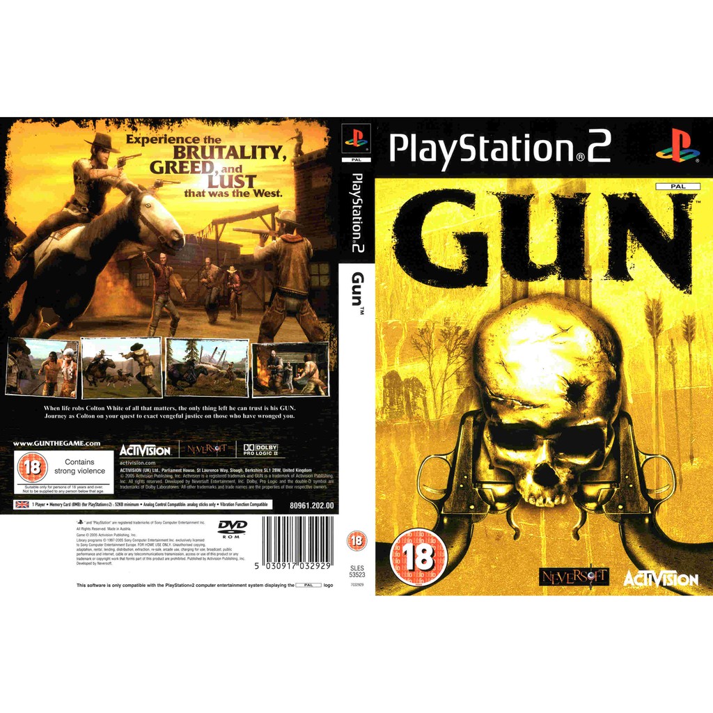 แผ่นเกมส์ PS2 (รับประกัน) Gun | Shopee Thailand