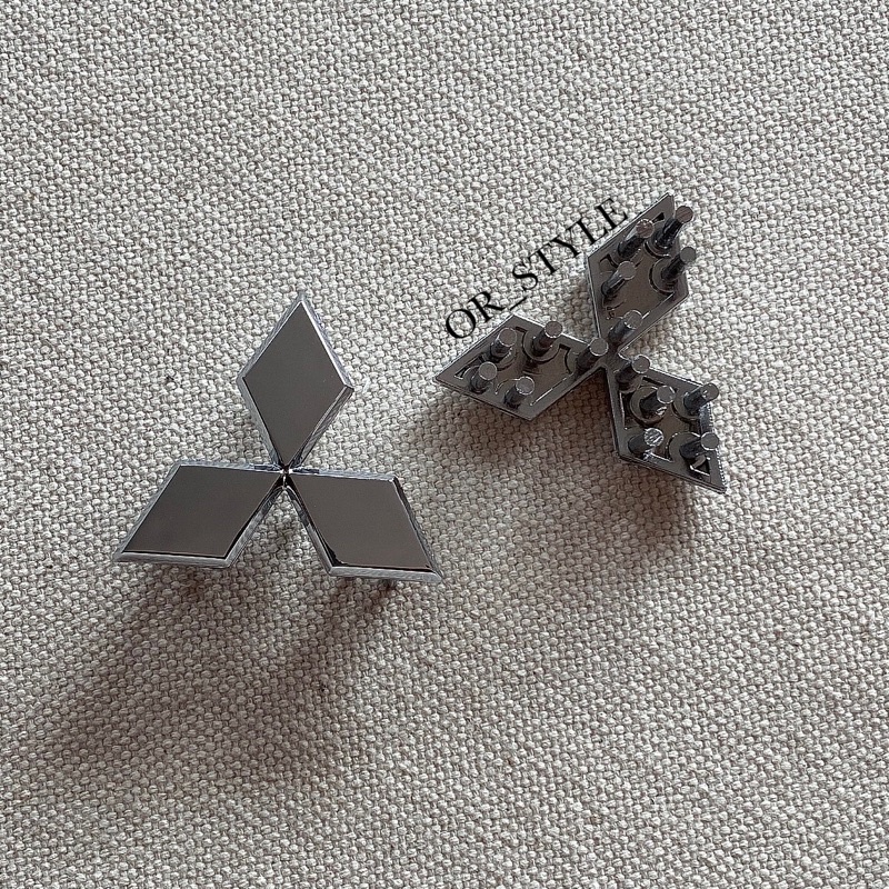 โลโก้แป้นแตร โลโก้พวงมาลัย โลโก้ MITSUBISHI ขนาด 4.5x4cm - or_style ...