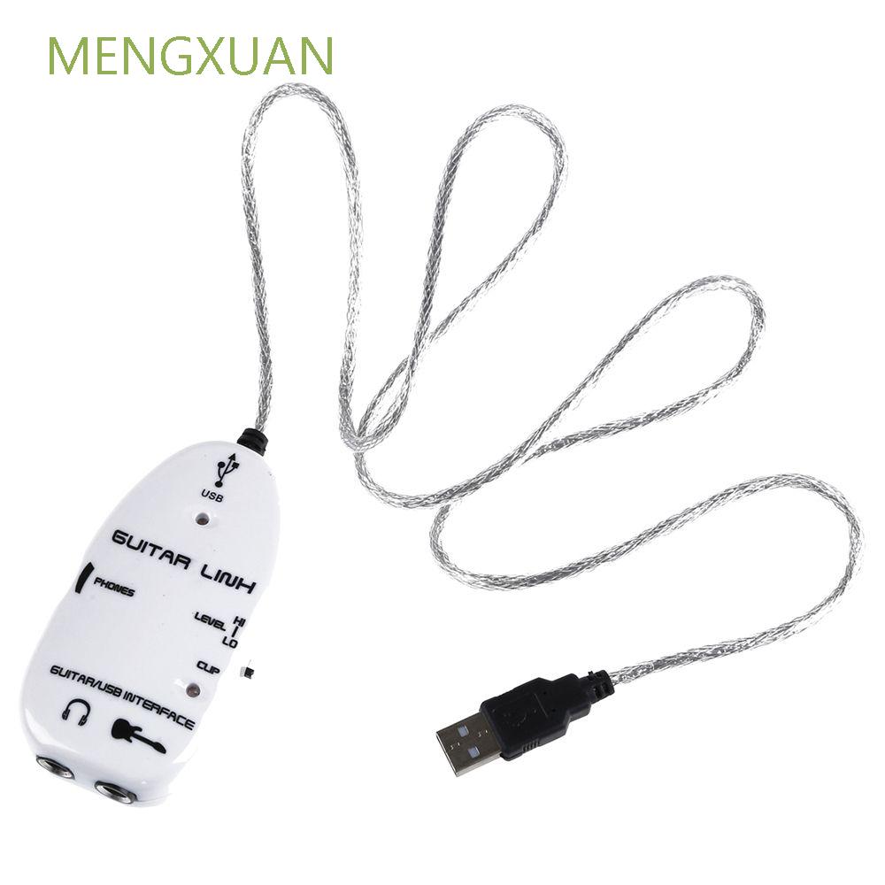 MENGXUAN Recording USB Guitar Adapter Electric Link 6.3mm Jack ...