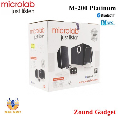 Microlab รุ่น M200 Platinum 2.1 ชาแนล ลำโพงบลูทูธคุณภาพ X-Bass System ...