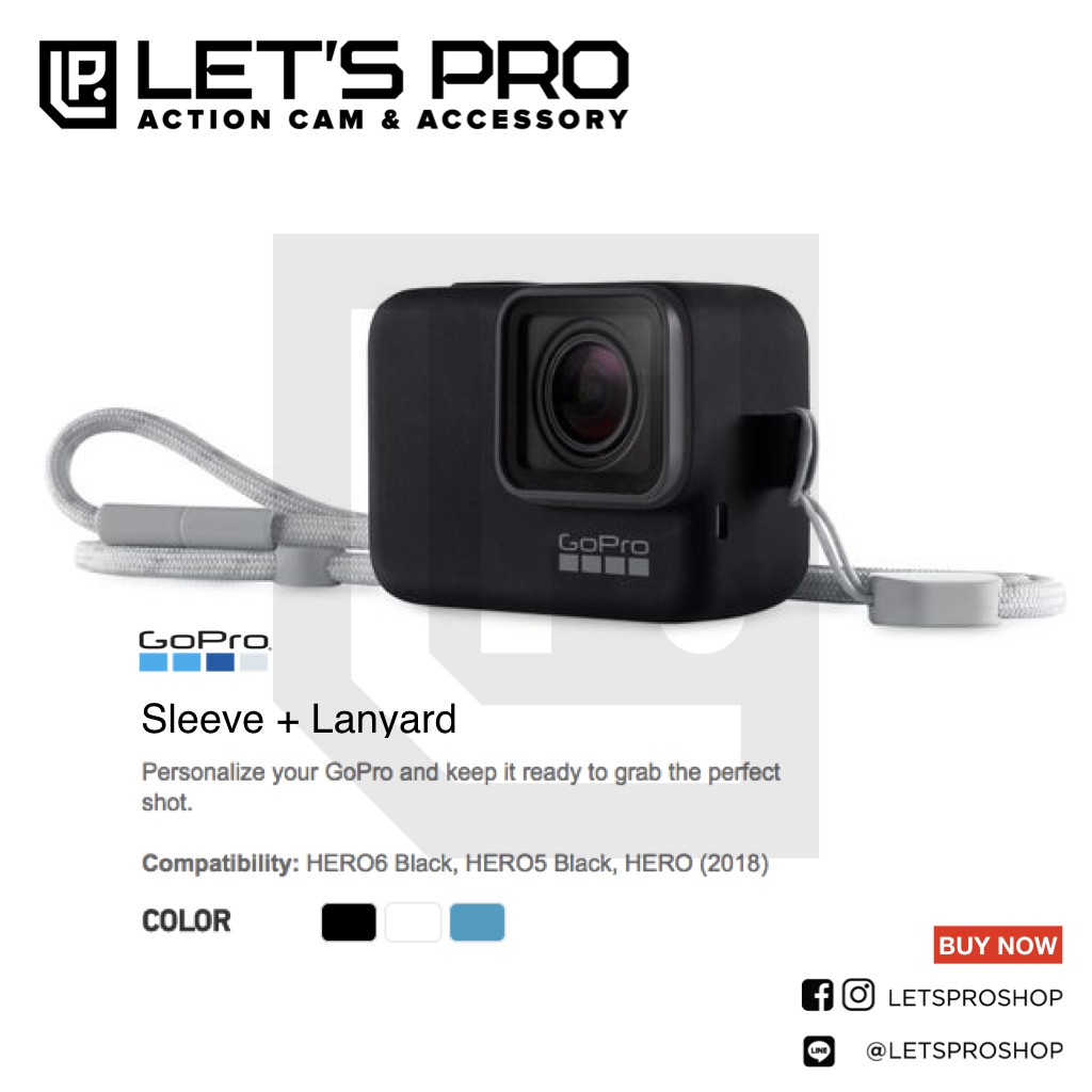 GOPRO : Sleeve + Lanyard For Gopro HERO5Black , HERO6Black , HERO7Black ...