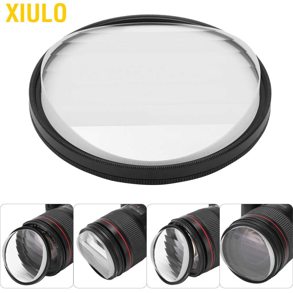 Xiulo 77mm Linear Prism Lens Filter Glass Foreground Blur for Camera ...