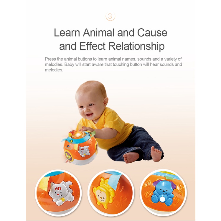 VTech Move Crawl Ball วีเทค ของเล่นลูกบอลหัดคลาน ของเล่นเด็ก 6 9 12 ...