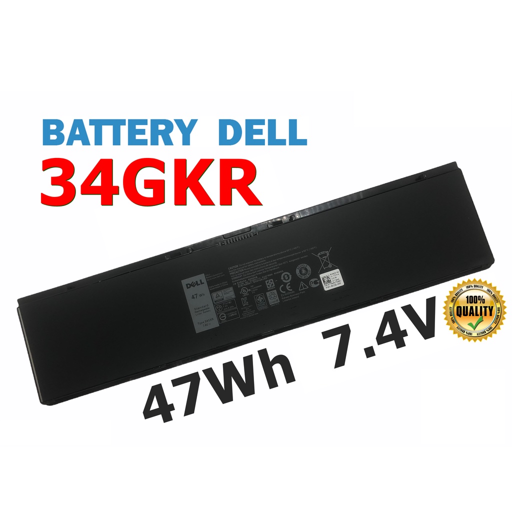Dell แบตเตอรี่ 34GKR ของแท้ (สำหรับ Latitude E7440 E7420 14 7000 E7450 ...