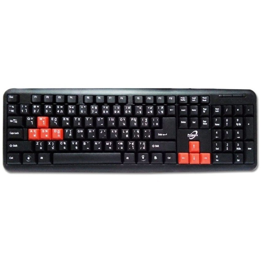 Primaxx คีย์บอร์ดKeyboard Usb รุ่น WS-KB-502 คีย์บอร์ดปุ่มยาง กันน้ำได้ ...