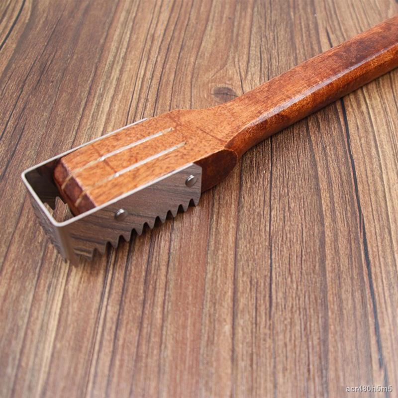 Stainless Steel Fish Scale Scraper Rosewood Handle Scale Remover ...