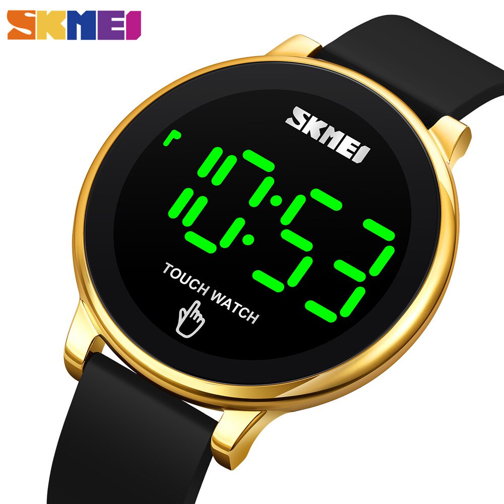 SKMEI Touch Screen LED Light Display Date Time Men Digital Watches 3bar ...