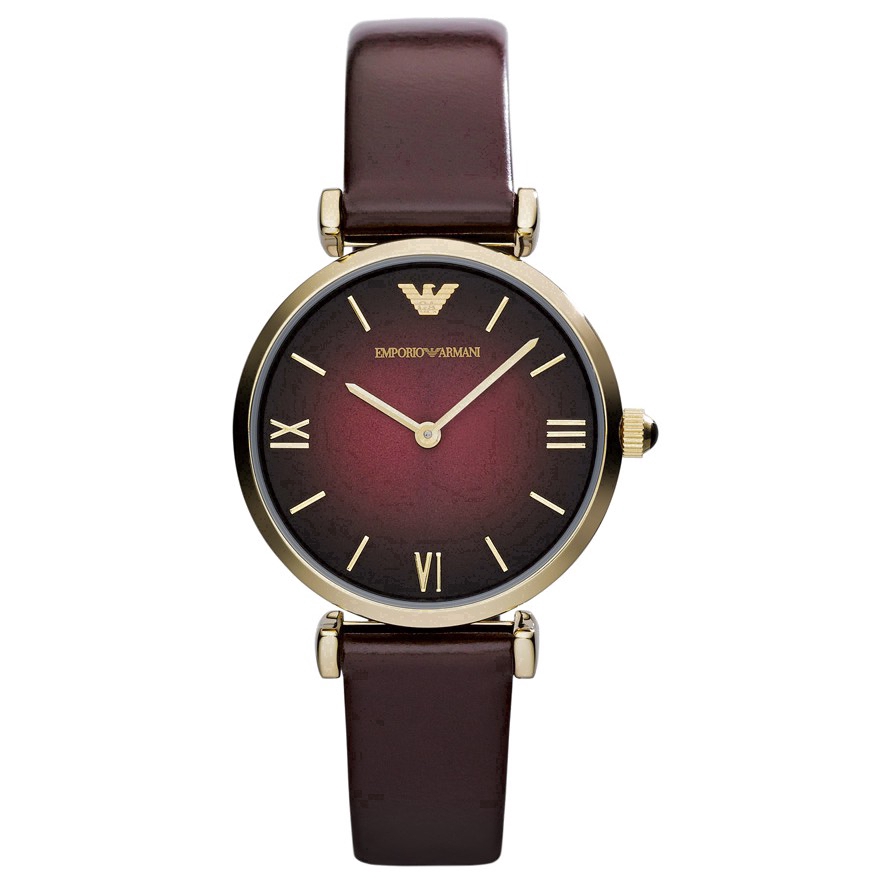 Emporio Armani นาฬิกาข้อมือสายหนังสำหรับผู้หญิง 1757 - muslim.th - ThaiPick