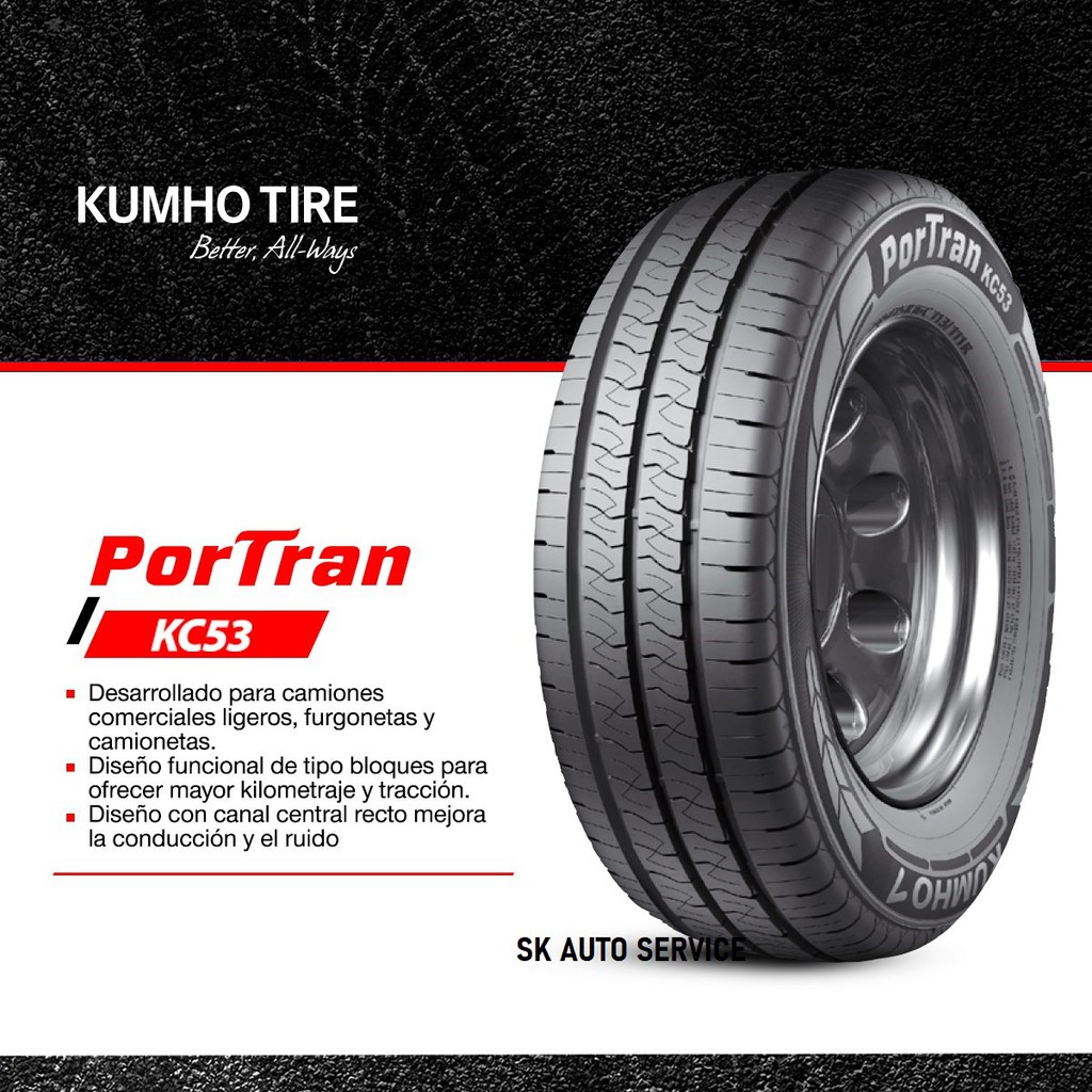 KUMHO ยางรถยนต์ 21565R16 (กระบะบรรทุก ล้อขอบ 16) รุ่น PORTRAN KC53 4 เส้น (ใหม่กริ๊ปปี2021 ...