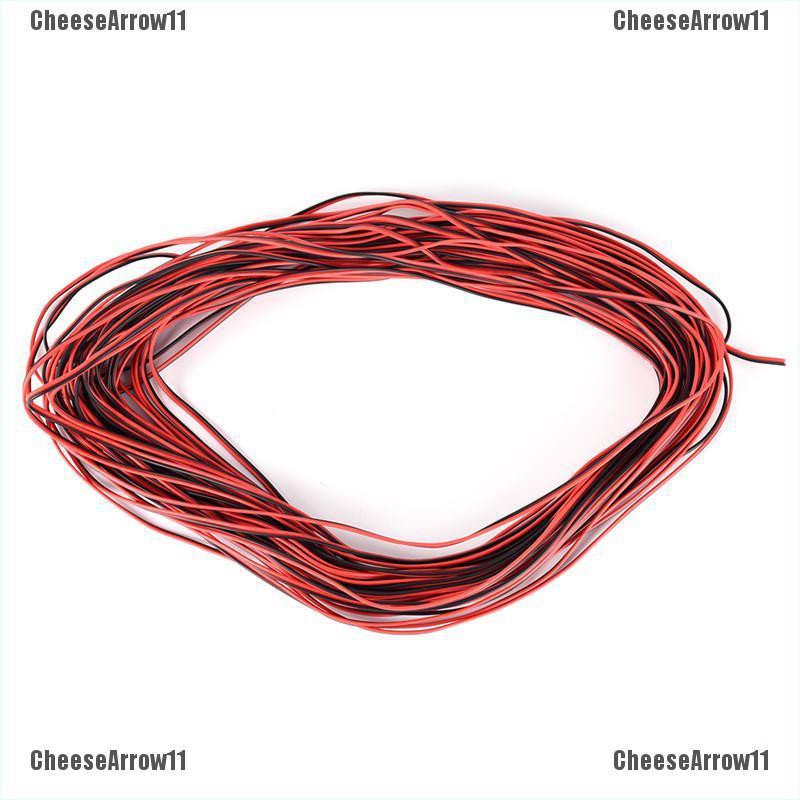 CheeseArrow 2Pin 10m Cars Motorcycle Electric Wire Cable Red/Black ...