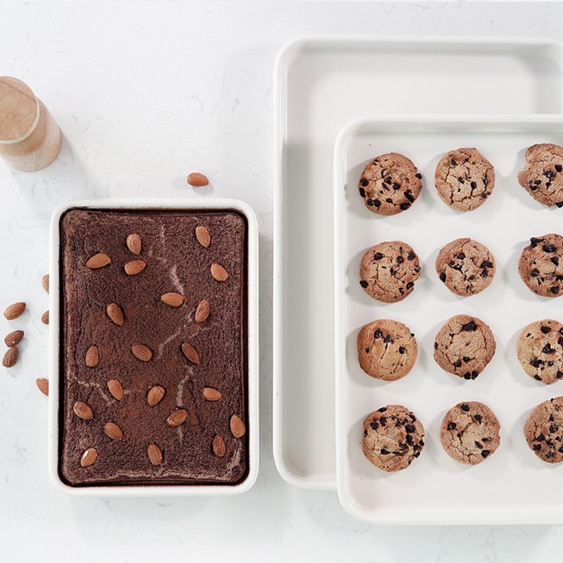 Wmmb ถาดเหล็กคาร์บอนทรงสี่เหลี่ยมสําหรับอบขนมปังเบเกอรี่ 3 ชิ้น ...