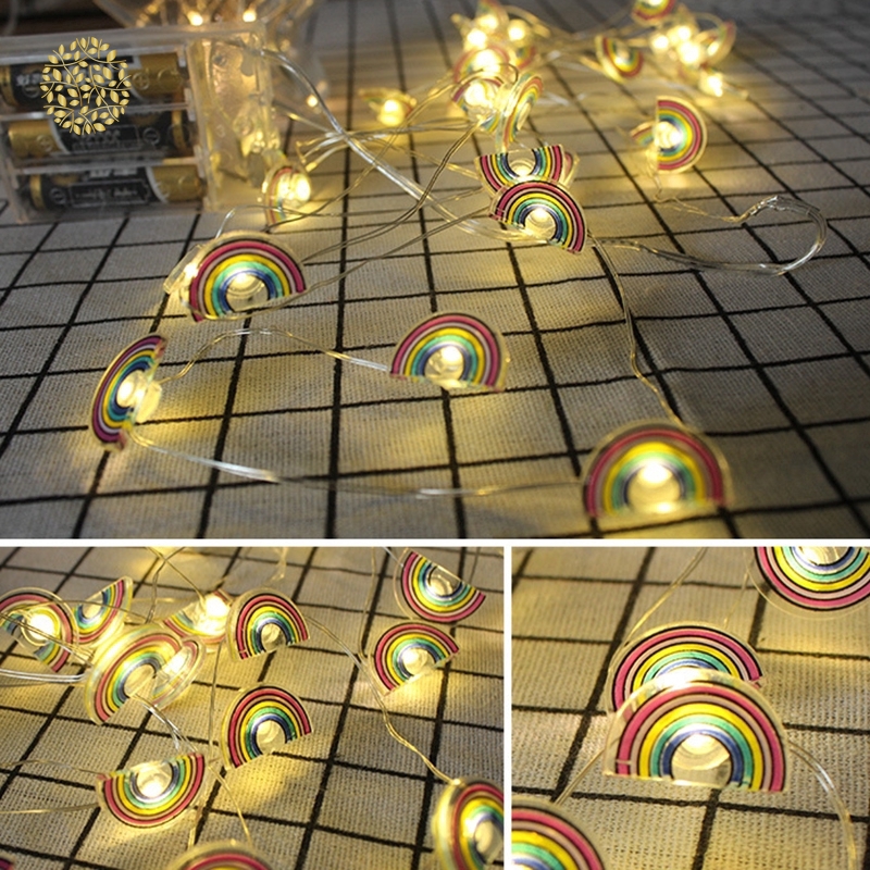 Red copper wire lamp string led girl room decorative lights flamingo ...