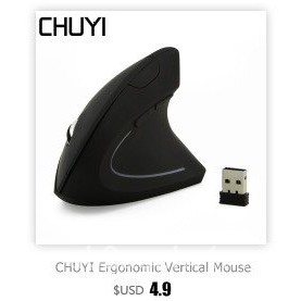 CHUYI Ergonomic Vertical Wireless Mouse Computer Colorful LED Gaming ...