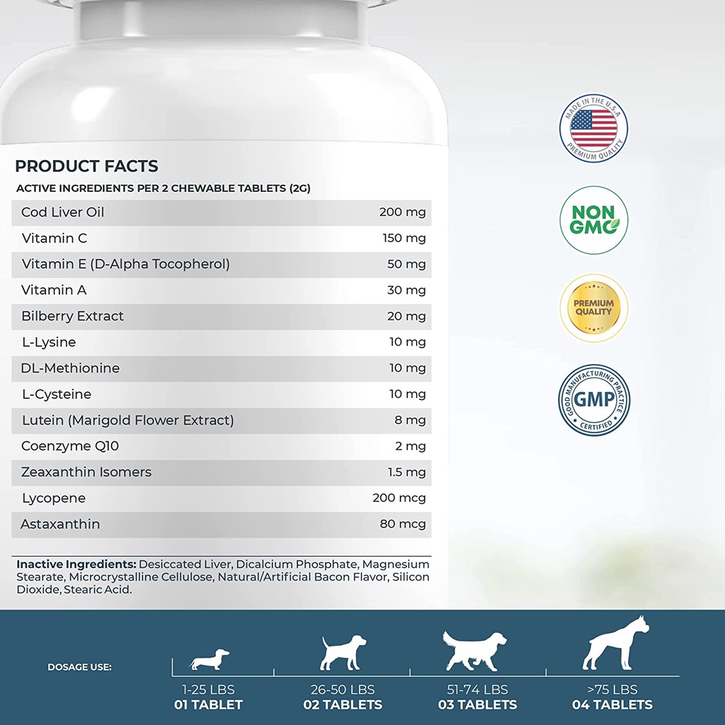 Dog Eye Health Support บำรุงดวงตาสุนัข สายตา จอประสาทตา - mypuppy ...