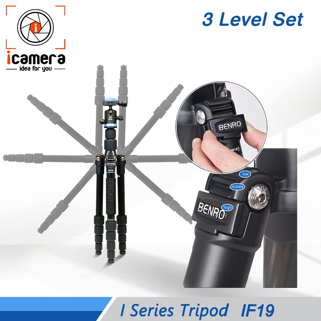 Benro Tripod IF19 ขาตั้งกล้อง อเนกประสงค์ Monopod กลับหัวได้ - icamera_gadgets - ThaiPick