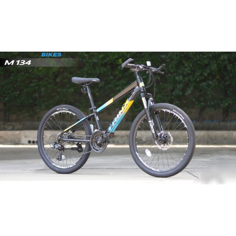 TRINX M134(ส่งฟรี+ผ่อน0%) จักรยานเสือภูเขา ล้อ 24" เกียร์ SHIMANO 21SP ...