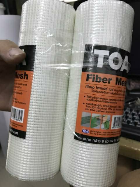 TOA Fiber Mesh ตาข่าย ไฟเบอเมซ ม้วนเล็ก 8นิ้วx10 เมตร - gybzysasi ...