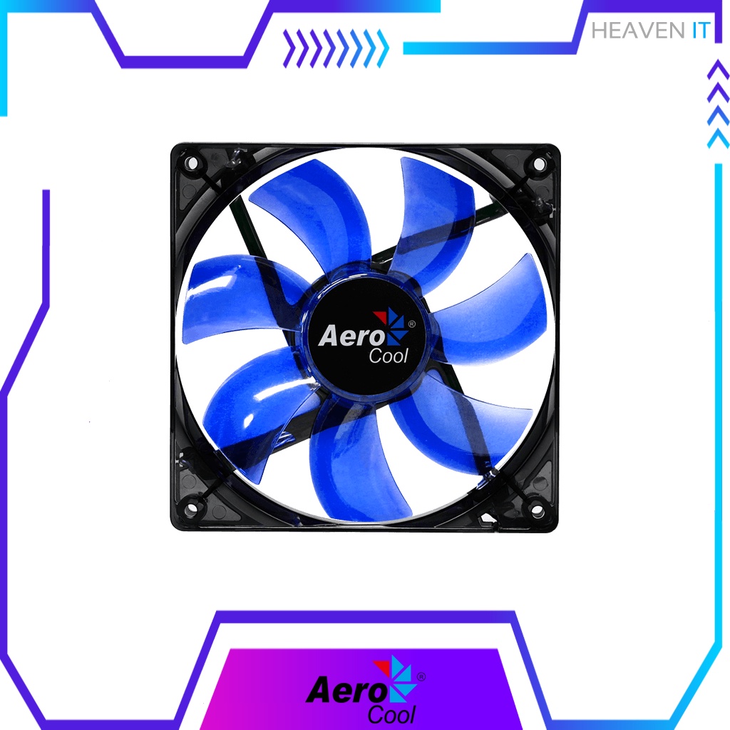 AEROCOOL - CASE FAN 12CM LIGHTNING BLUE พัดลมเคส รับประกัน 1 ปี | Shopee Thailand