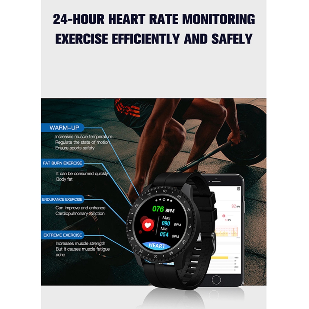 H7 COD Smart Watch Blood Pressure Heart Rate Monitor Waterproof F17 ...
